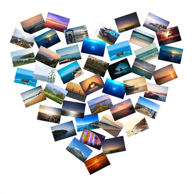 Heart Collage Canvas Prints From £6